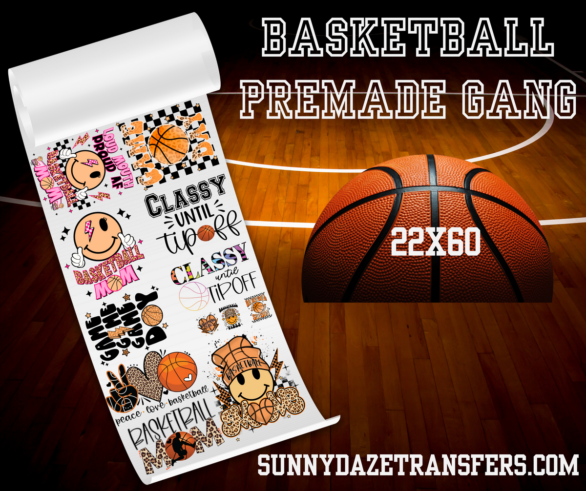 Basketball Premade Gang Sheet — Sunny Daze Transfers