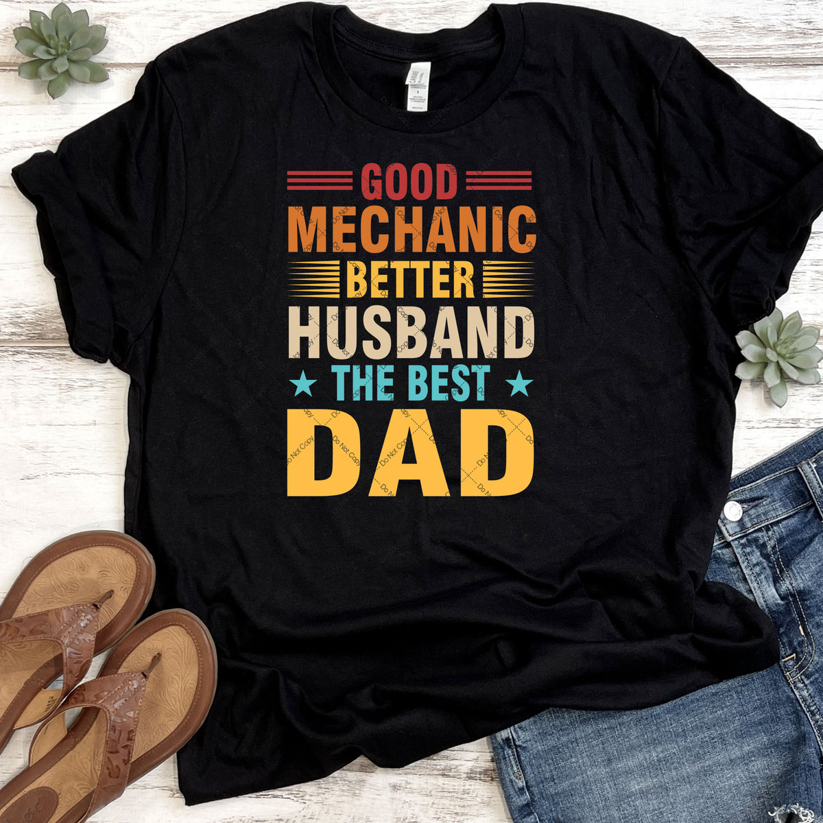 Good Mechanic Better Husband The Best Dad DTF Transfer — Sunny Daze ...