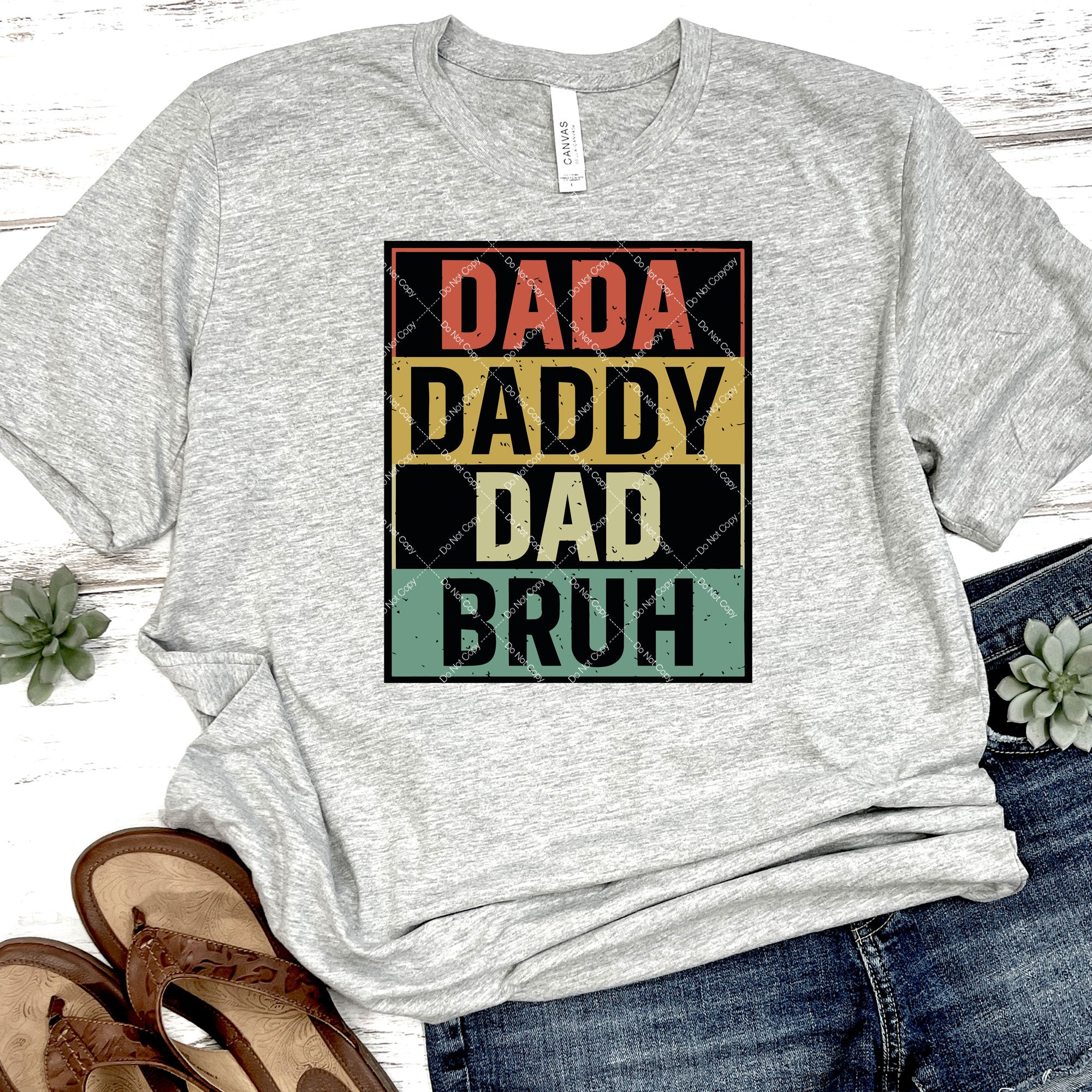 Dada Daddy Dad Bruh DTF Transfer – Sunny Daze Transfers