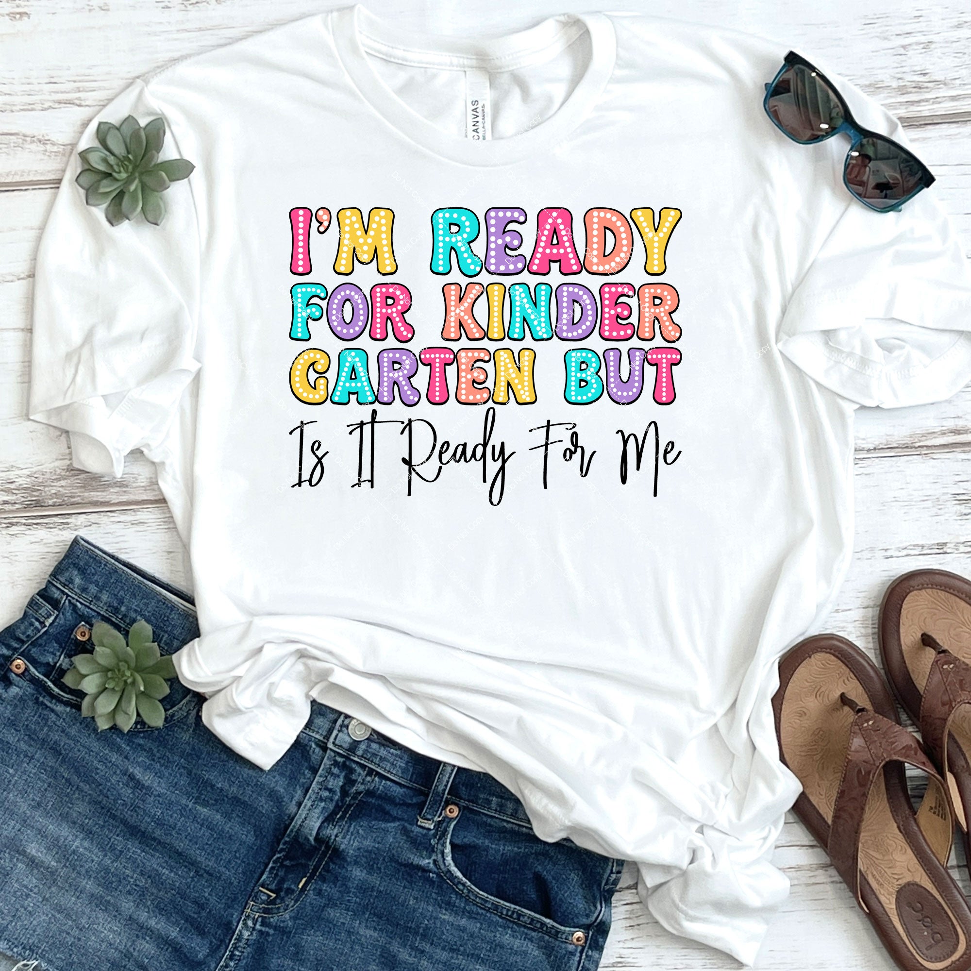I'm Ready For Kindergarten DTF Transfer – Sunny Daze Transfers