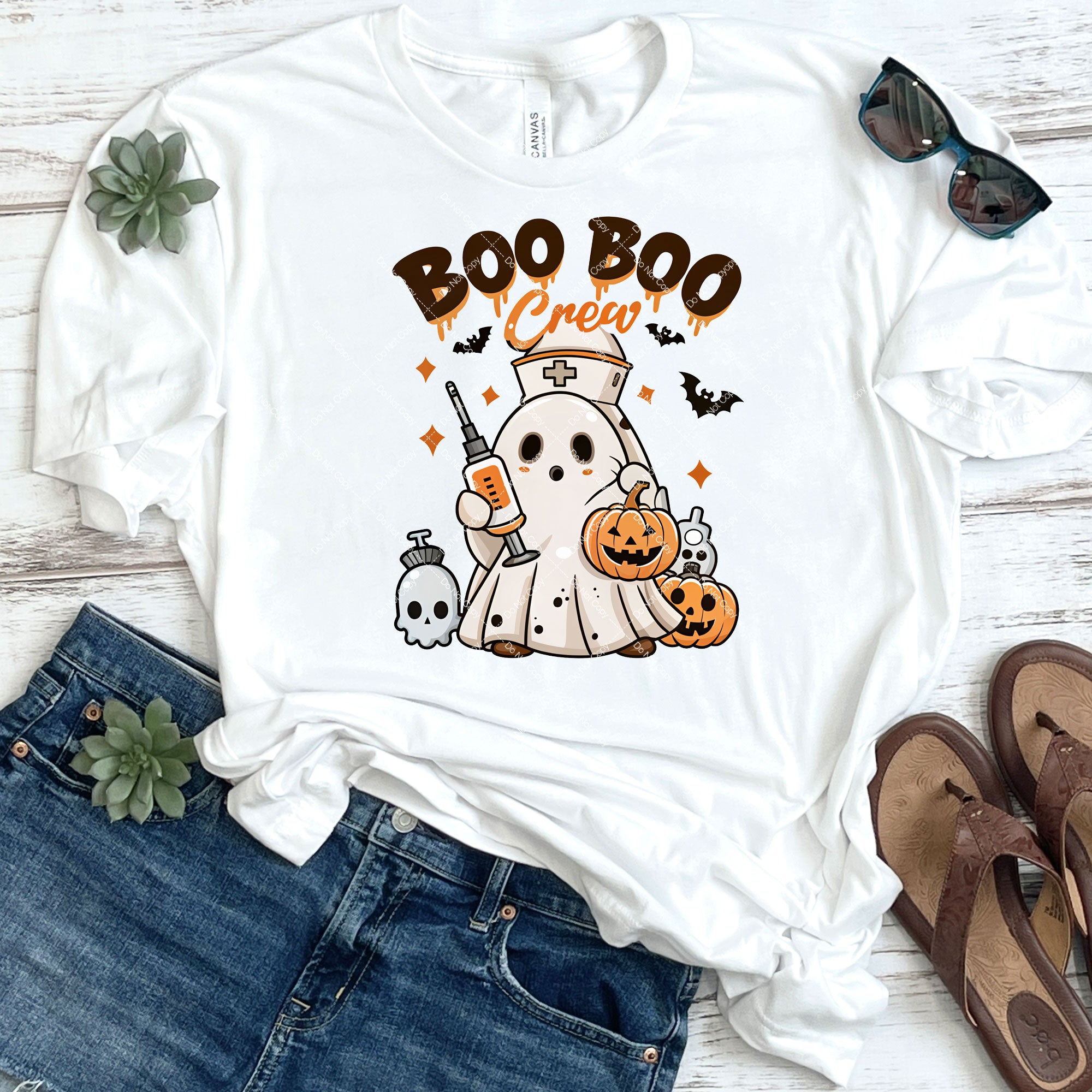 Nurse Boo Boo Crew DTF Transfer – Sunny Daze Transfers