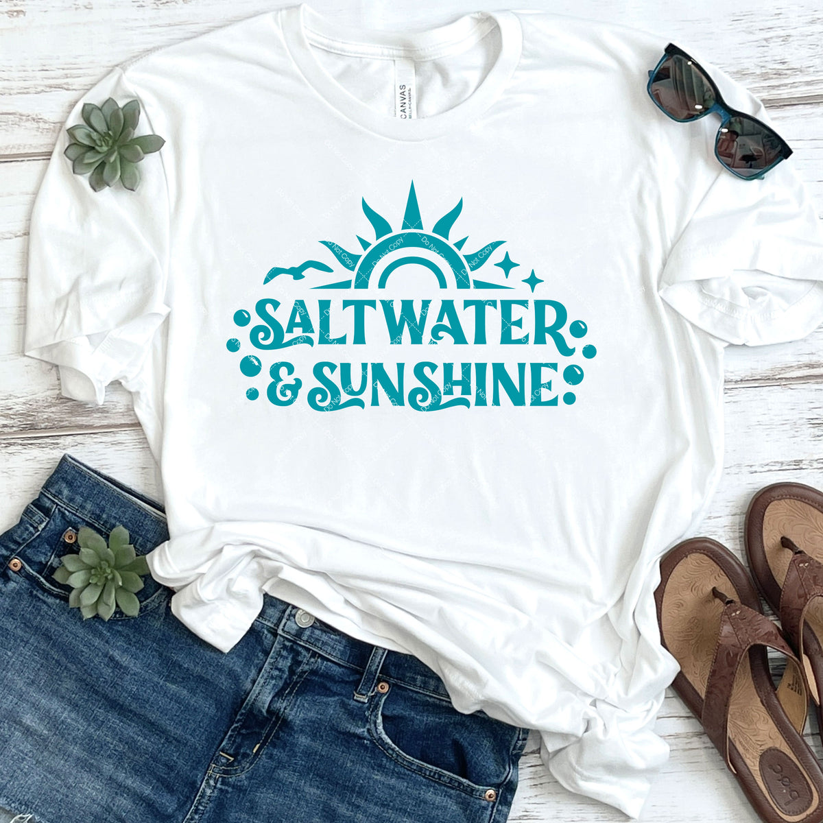Saltwater & Sunshine DTF Transfer — Sunny Daze Transfers