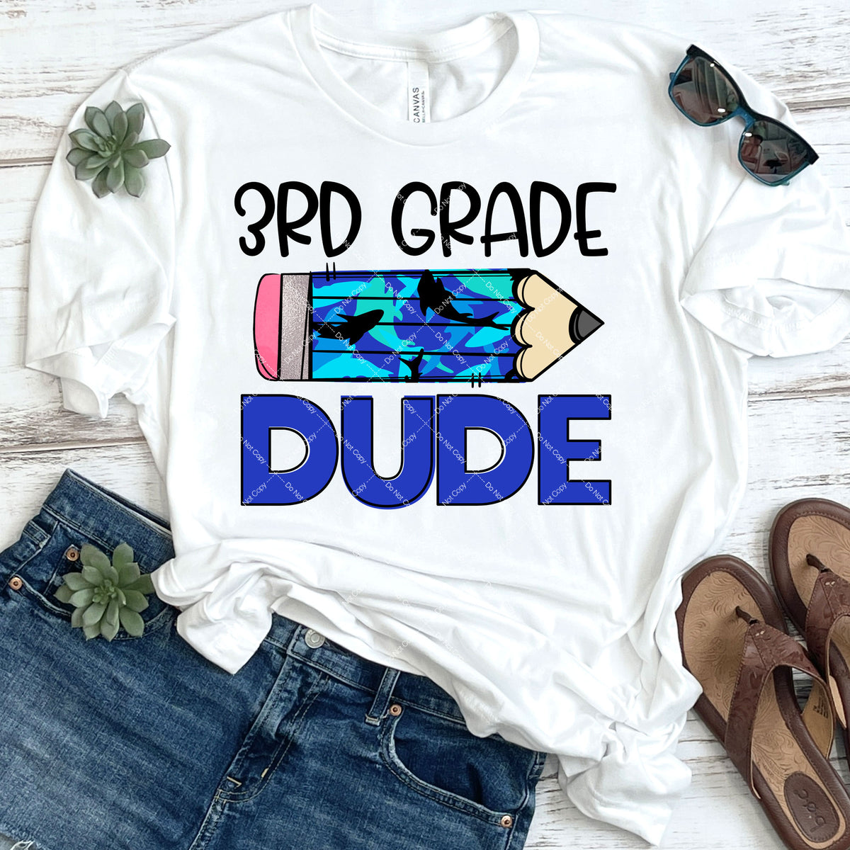 3rd Grade Dude DTF Transfer — Sunny Daze Transfers