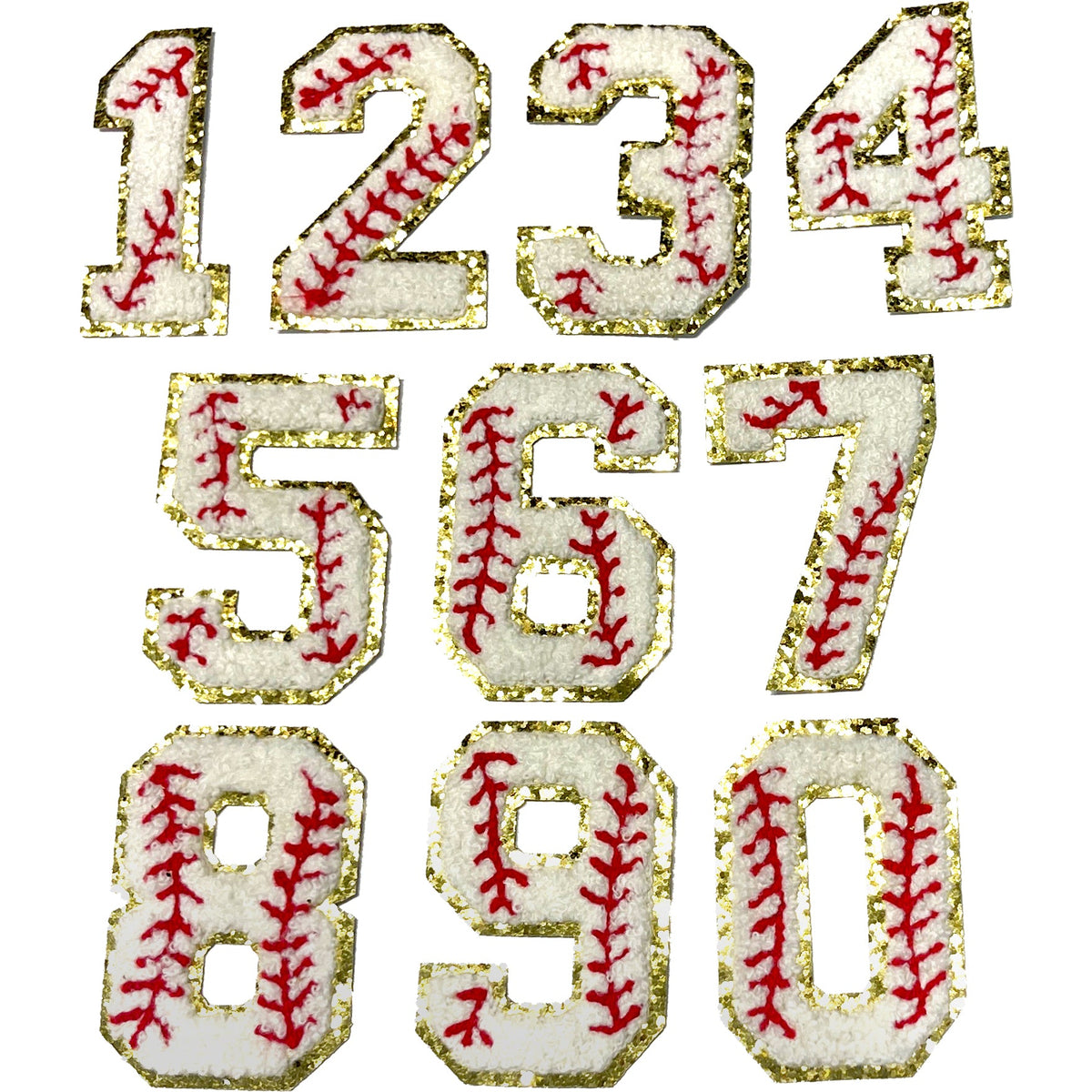 Chenille Baseball Numbers — Sunny Daze Transfers