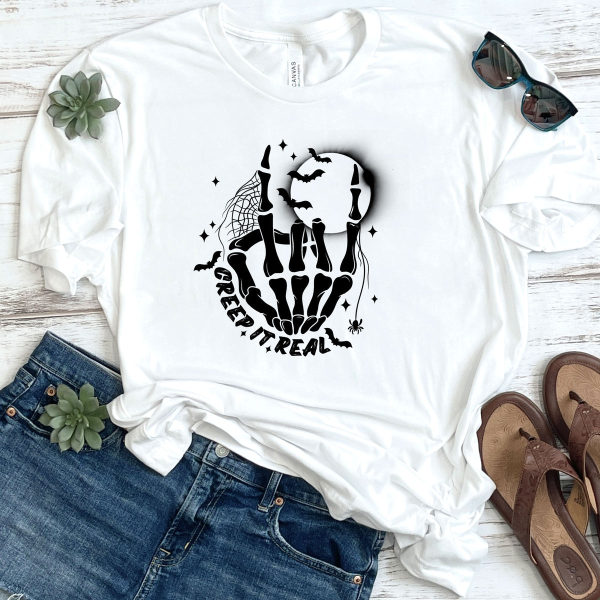 Creep It Real Skeleton Hand DTF — Sunny Daze Transfers