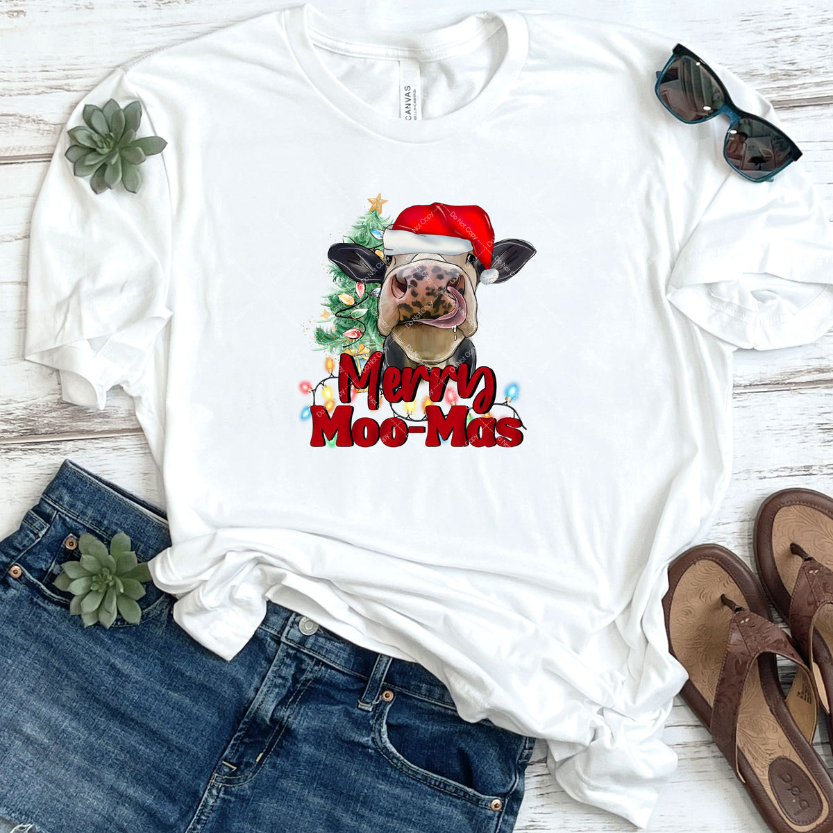 Merry Moo-Mas DTF — Sunny Daze Transfers