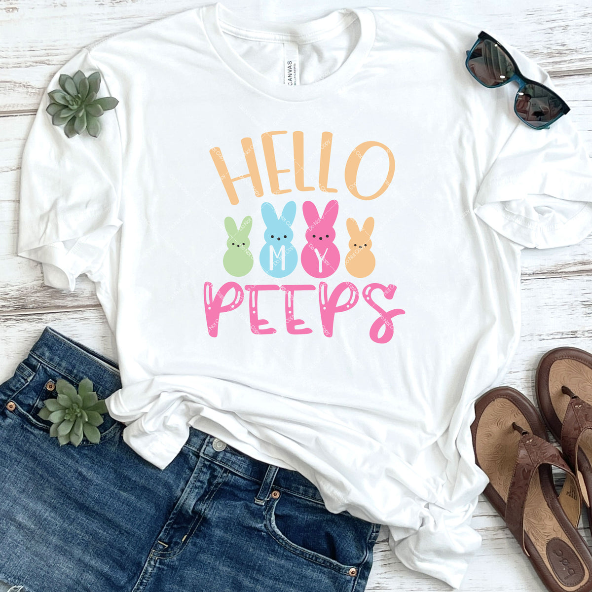 Hello Peeps DTF — Sunny Daze Transfers