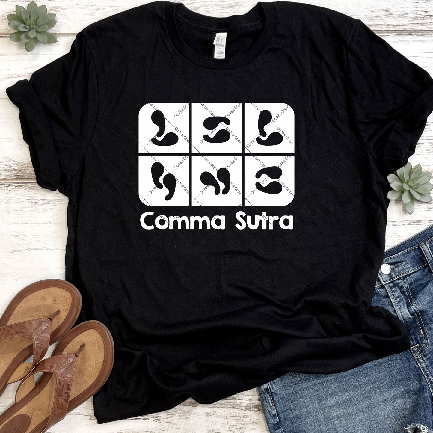 Comma Sutra Black DTF – Sunny Daze Transfers