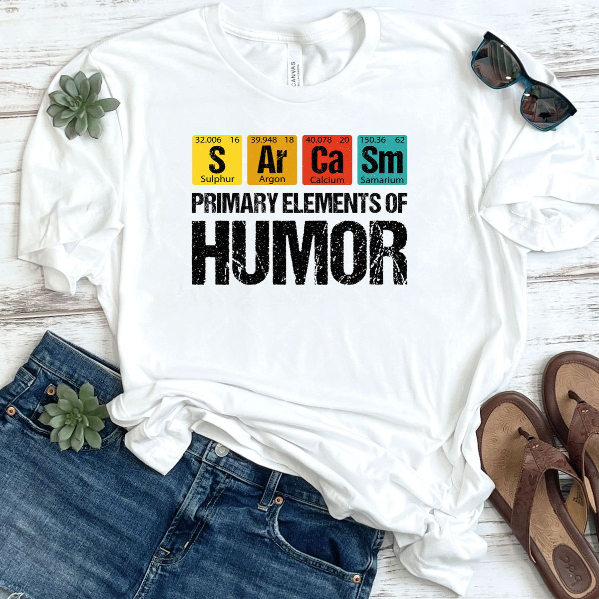 Primary Elements Of Humor B&W DTF — Sunny Daze Transfers