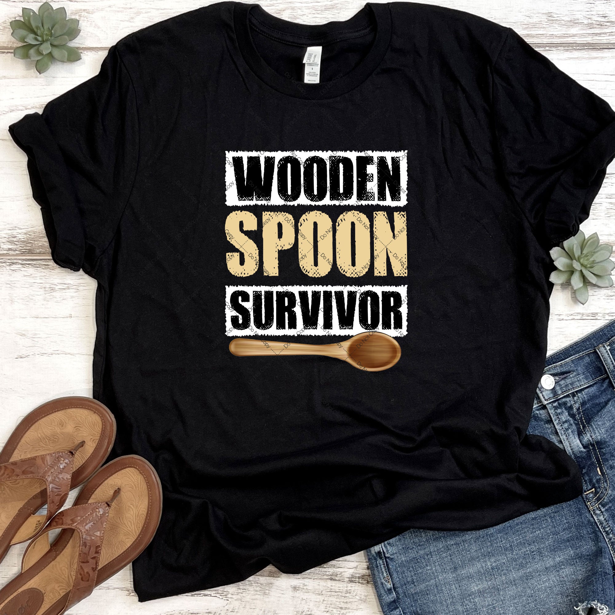 Wooden Spoon Survivor DTF – Sunny Daze Transfers