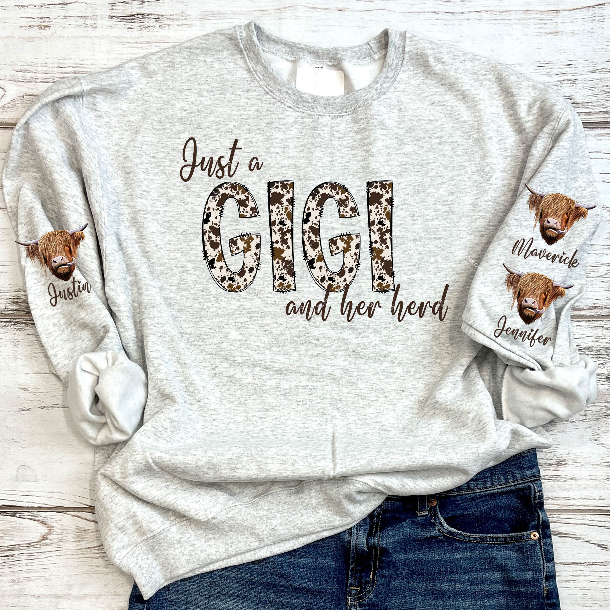 Cow Gigi & Her Herd DTF Transfer – Sunny Daze Transfers