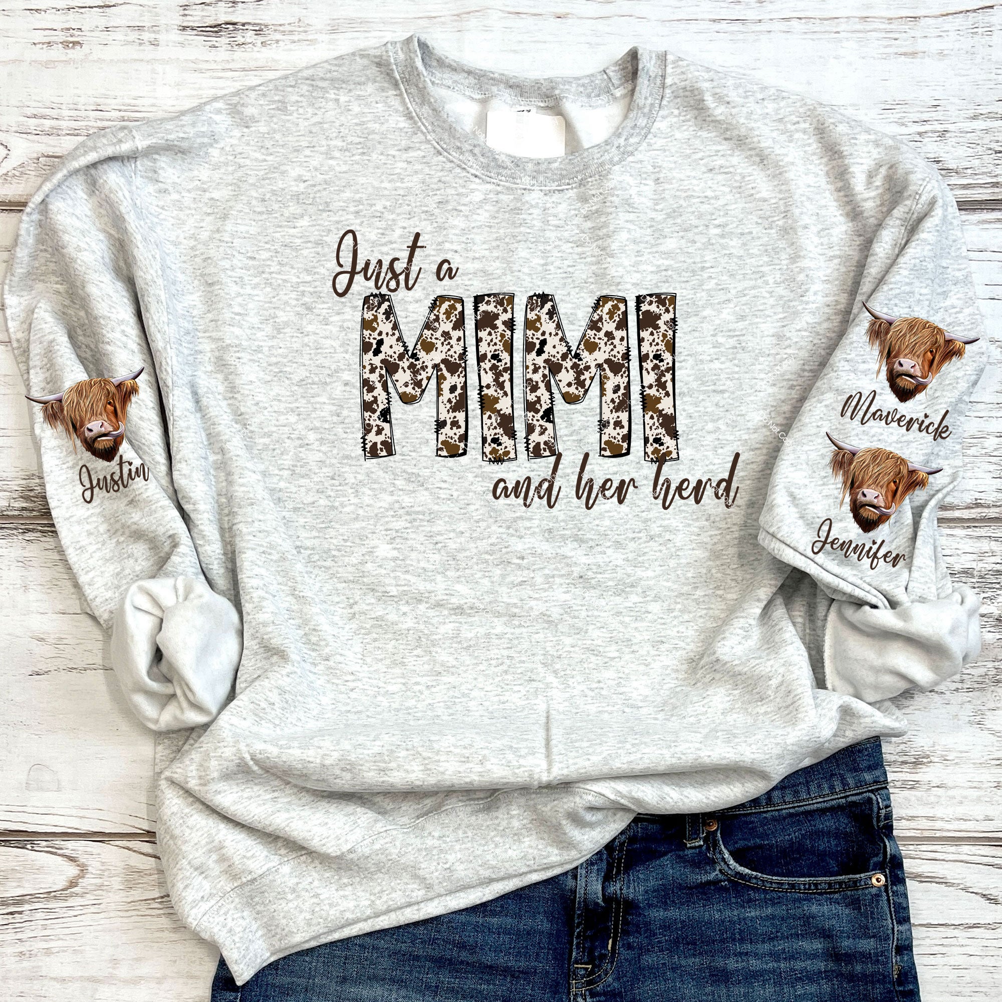 Cow Mimi & Her Herd DTF Transfer – Sunny Daze Transfers